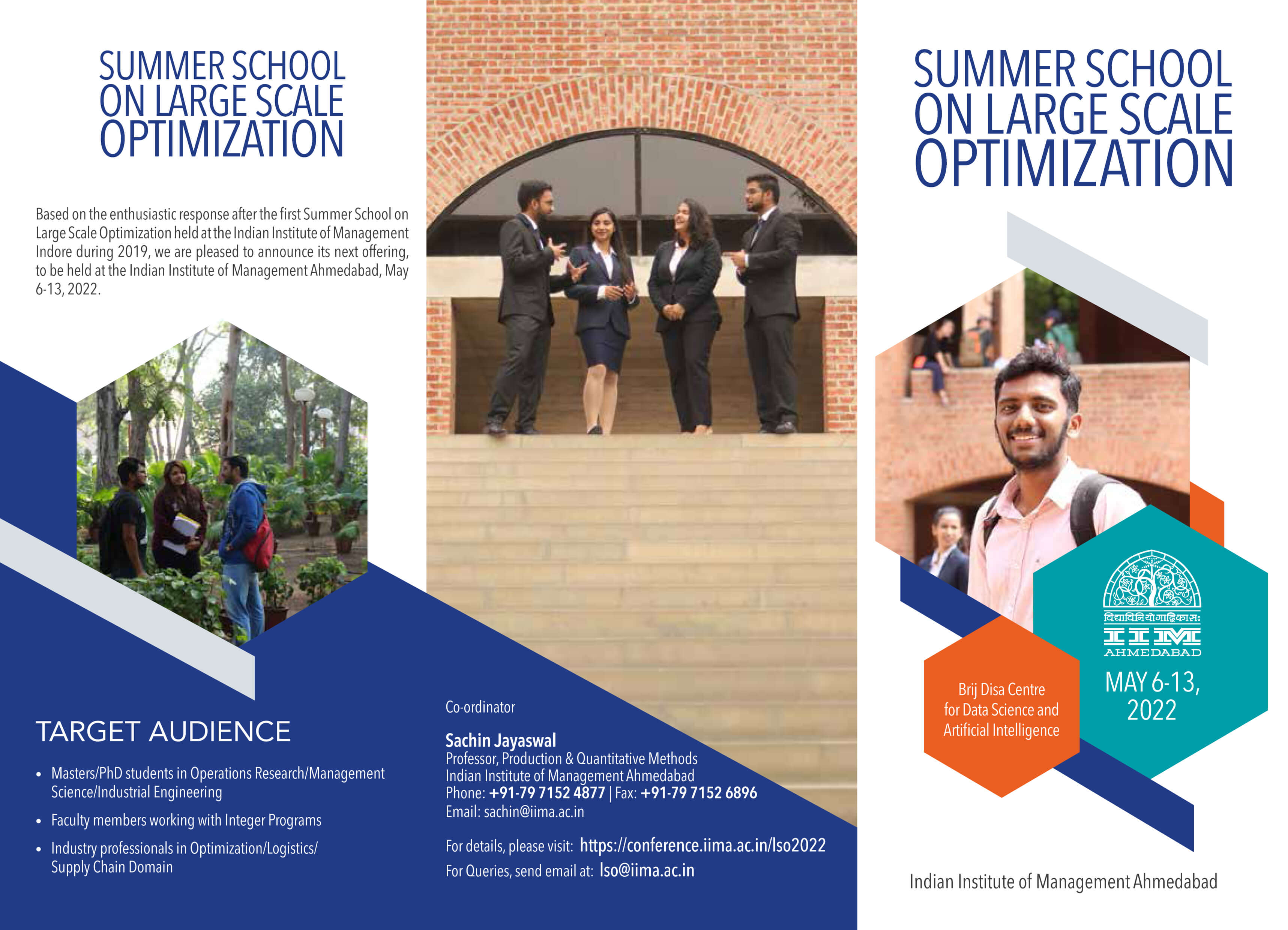 Summer School on large scale Optimisation | IIMA